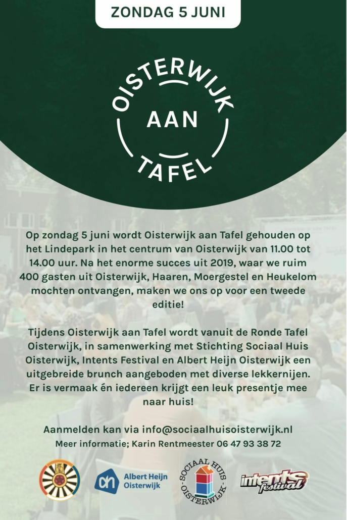 Oisterwijk aan Tafel 2024 – Sociaal Huis Oisterwijk